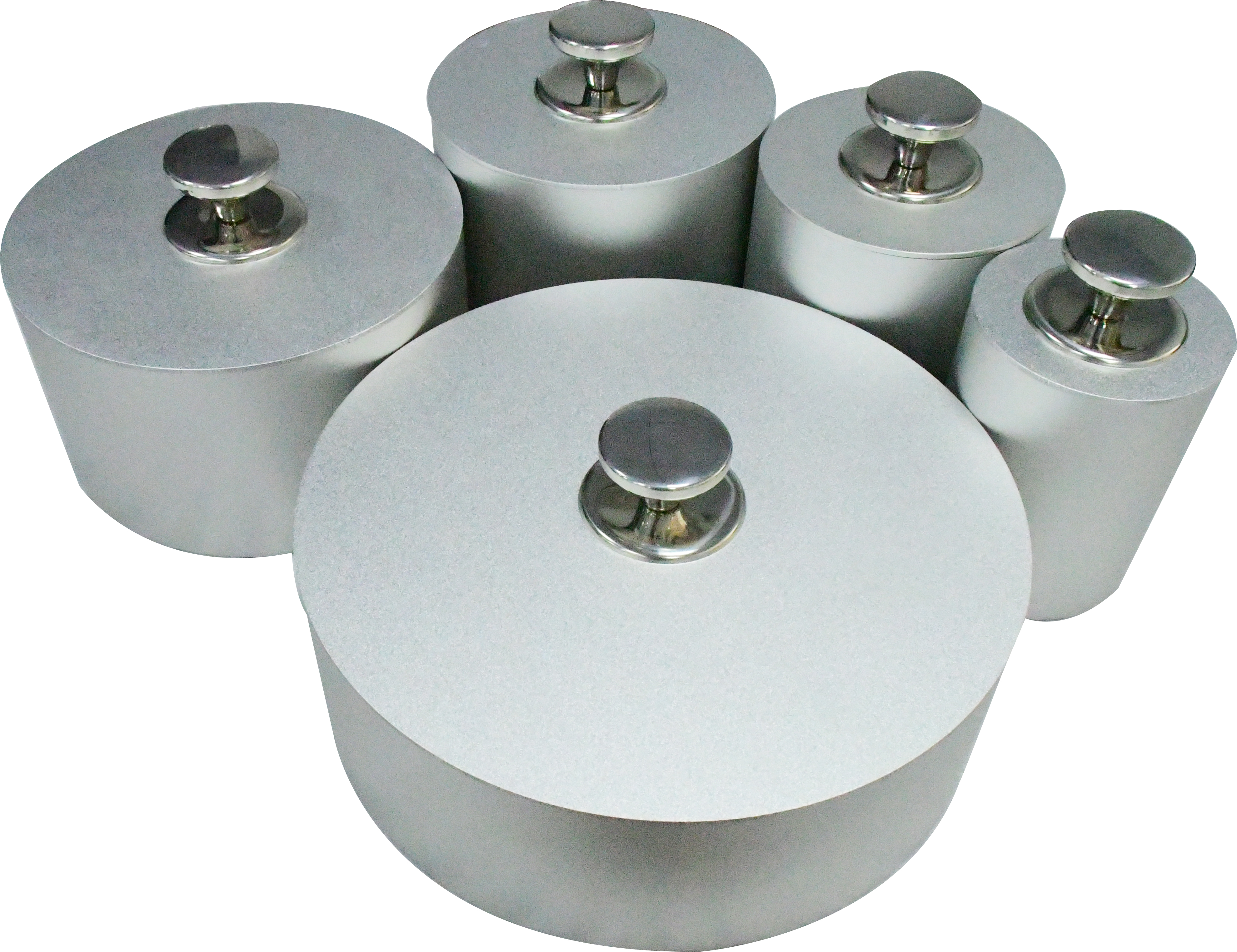 IEC 60335 Hotplate Test Vessel Set - 5 Pot Aluminium dengan Tutup